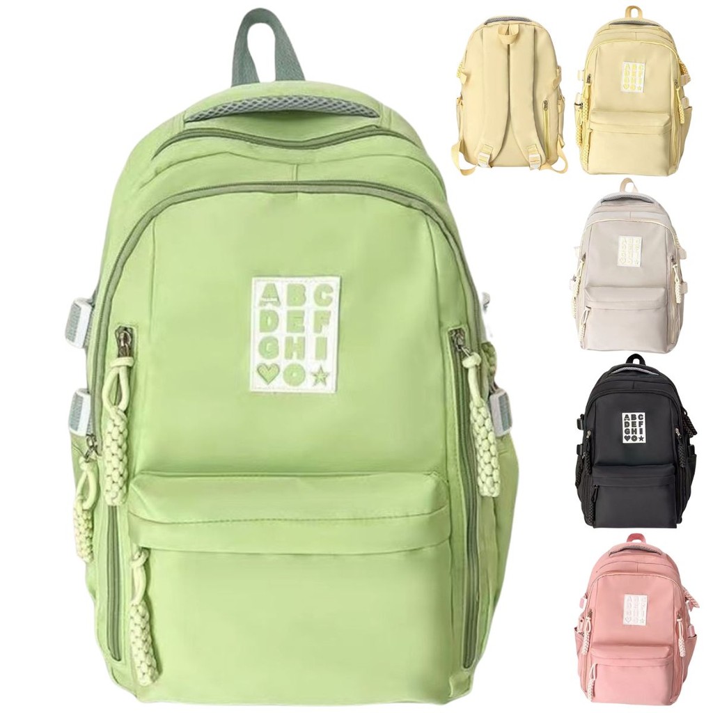UISN #9513 New Simple Schoolbag Large-Capacity Student Cute Fackpack ...