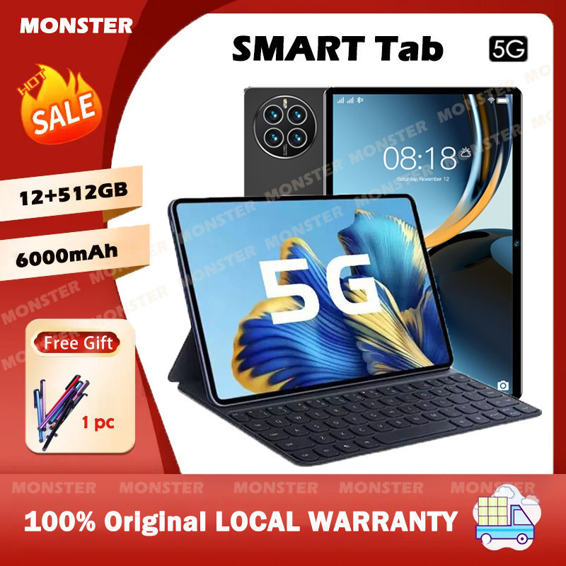 Smart tablet android tablet for kids 12GB+512GB 6000mAh Dual SIM with ...