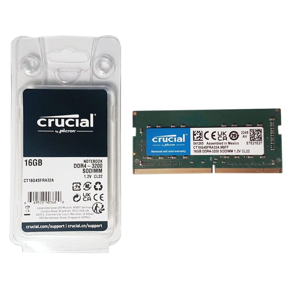 Crucial 1x16GB DDR4 3200MHz 260-Pin SO-DIMM RAM Laptop Memory ...