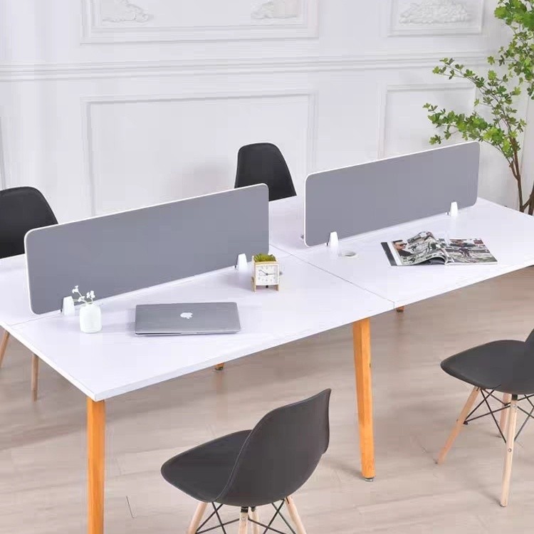 Desk Station Partition Table Baffle Mesh Fabric Baffle Desktop Office ...