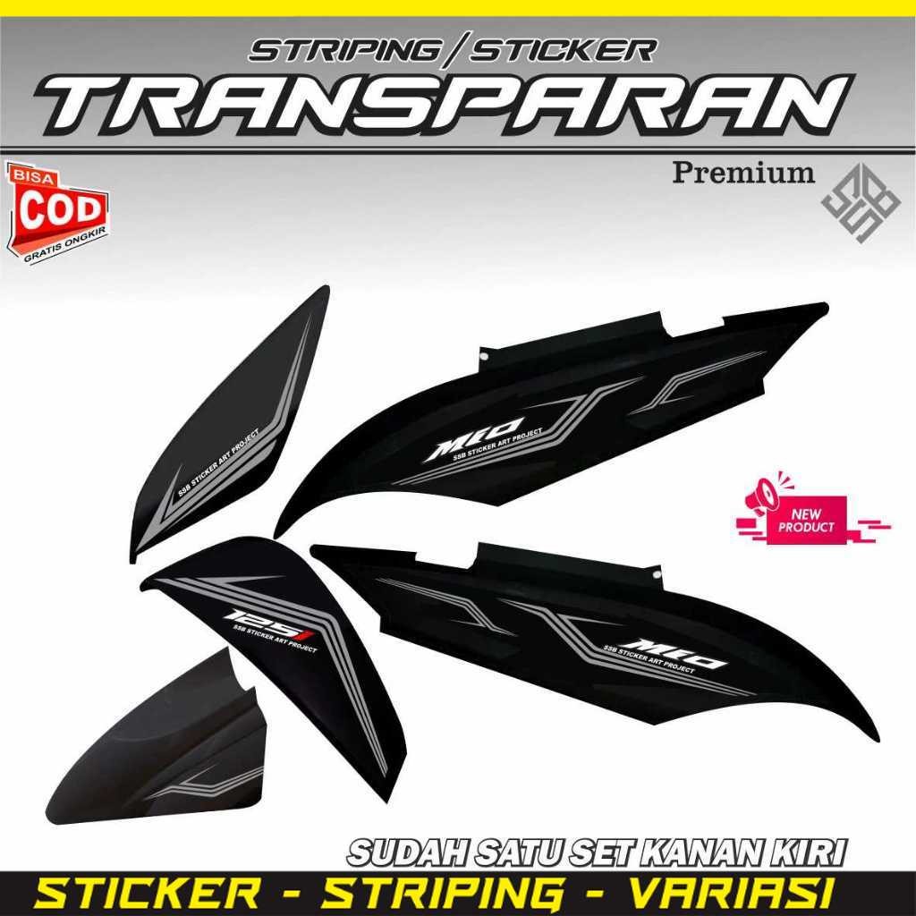 YAMAHA MIO J TRANSPARENT STICKER LATEST COOL SIMPLE MOTIF VARIATION ...