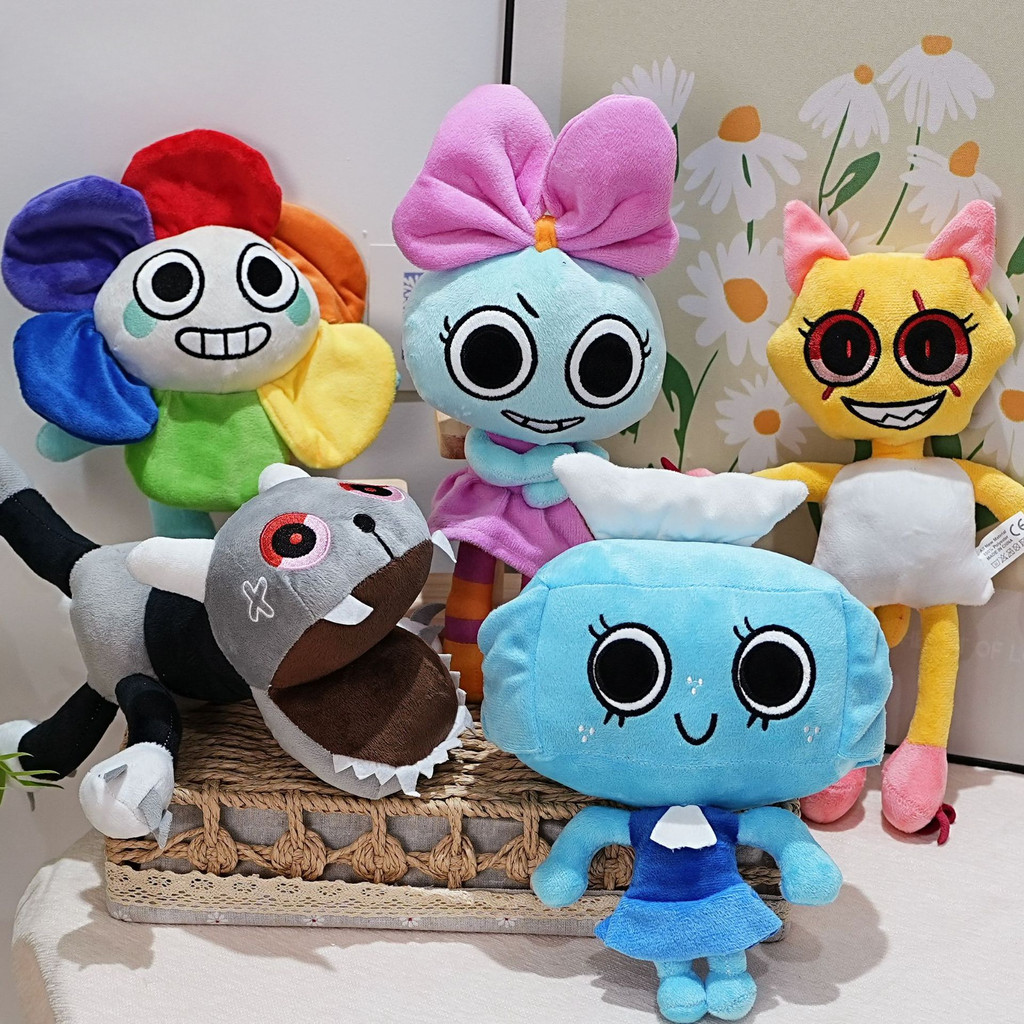 Dandy's World Plush Toy Pebble Scraps Poppy Dandy Sprunki Soft Stuffed ...