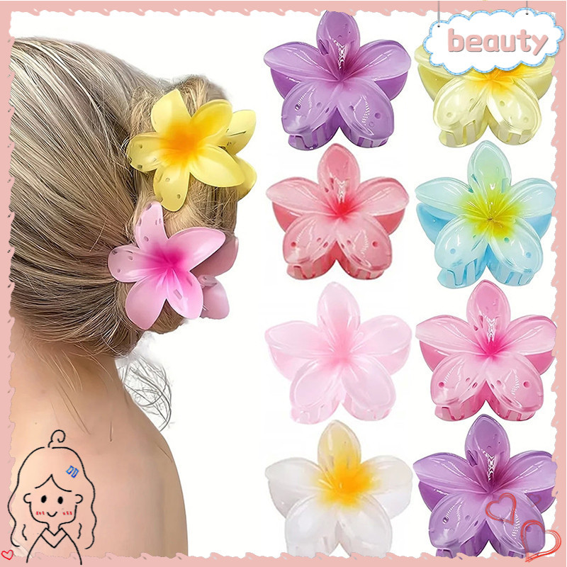 12pcs Egg Flower Claw Clip/Beach Vacation Sweet Flower Hairpin ...