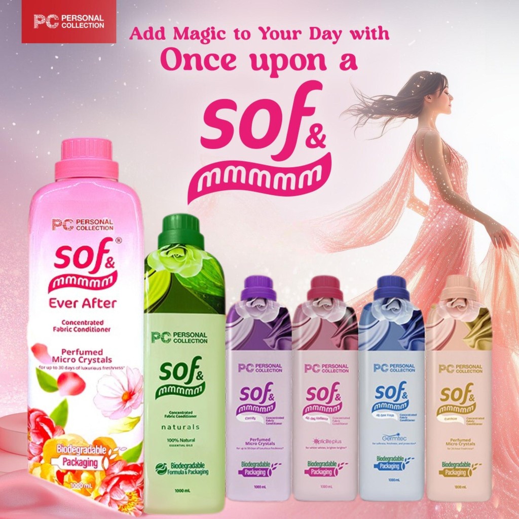 SOF & MMMMM Concentrated Fabric Conditioner 1000ml | Shopee Philippines