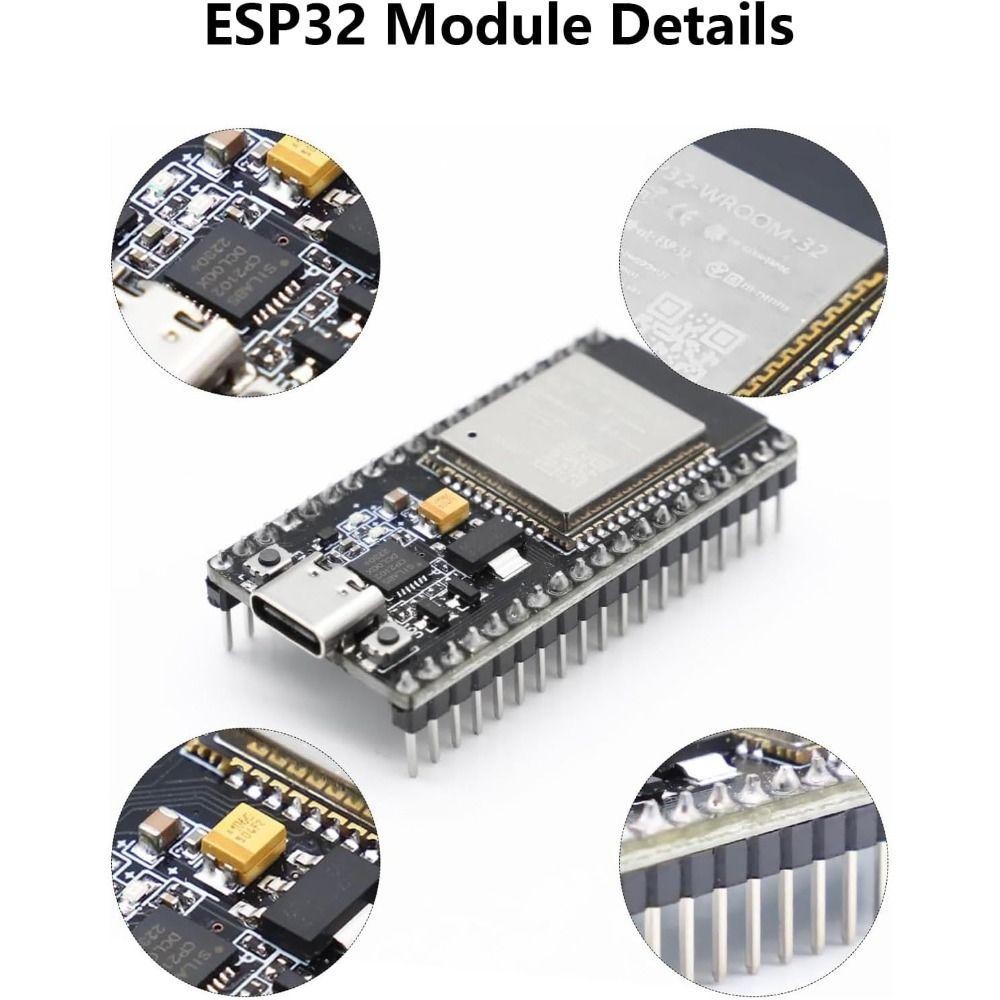 LUOLUVO ESP32 ESP-32S Development Board, ESP-WROOM-32 2.4GHz ...