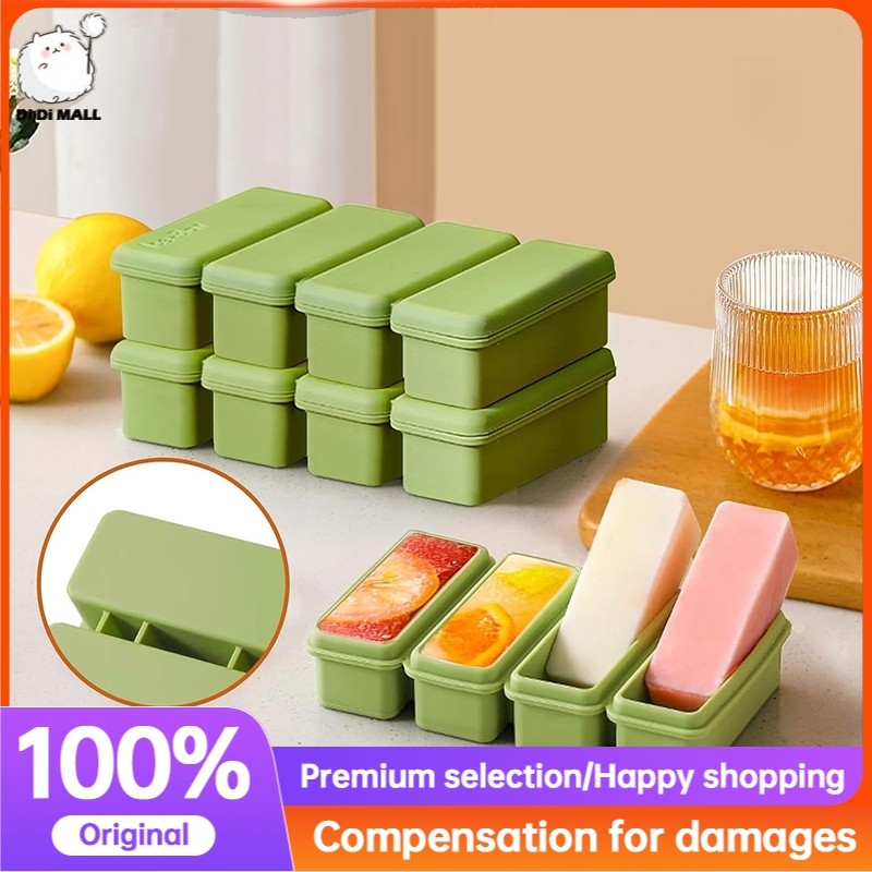 Summer Essentials 4-grid Large Square Silicone Ice Cube Mold Easy To ...