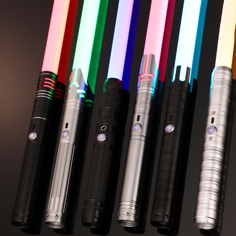 Star Wars Lightsaber 20 Colors RBG Pixel Blade Metal Laser Sword ...