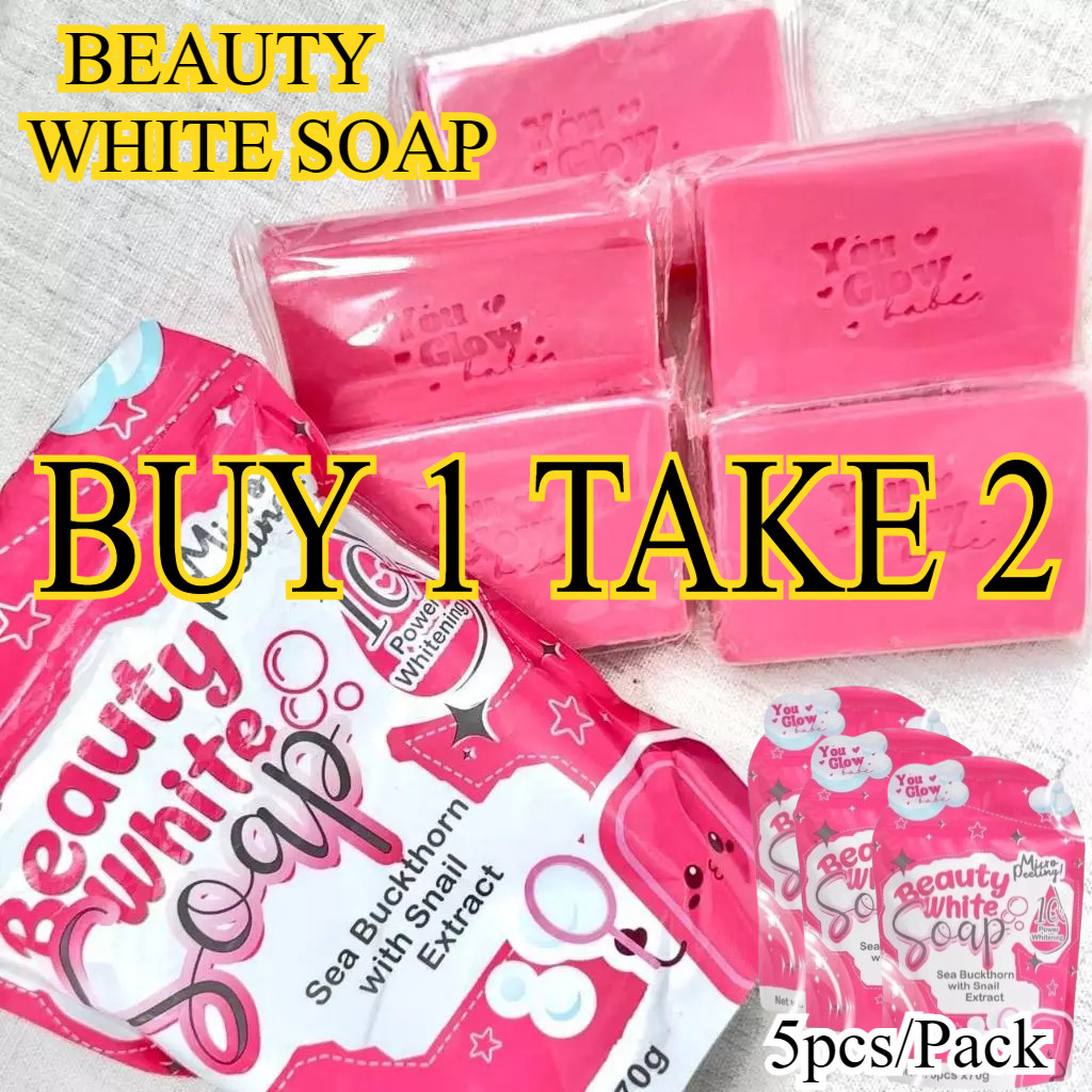 【COD】BEAUTY WHITE SOAP Micro Peeling 10x Power Whitening 5PCS BAR SOAP ...