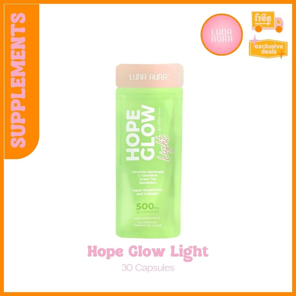 Luna Aura Hope Glow LIGHT 30 Capsules | Collagen | Japan Glutathione ...
