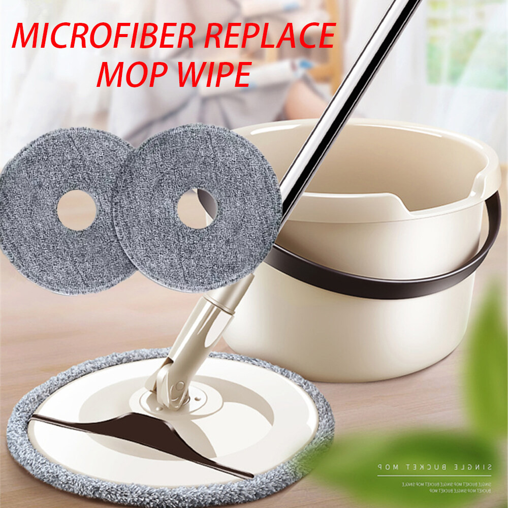 Round Flat Spin Mop Microfiber Cloth Head Refill Pad Cloth Spare Cloth ...