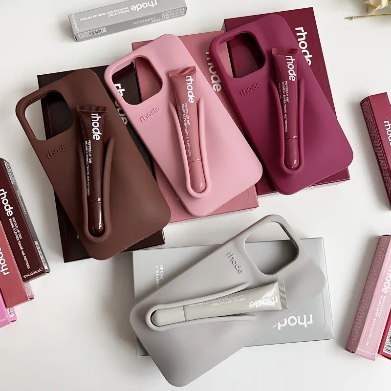 [Same Haili Style] RHODE Lipstick Phone Case With Logo For iPhone 16 ...
