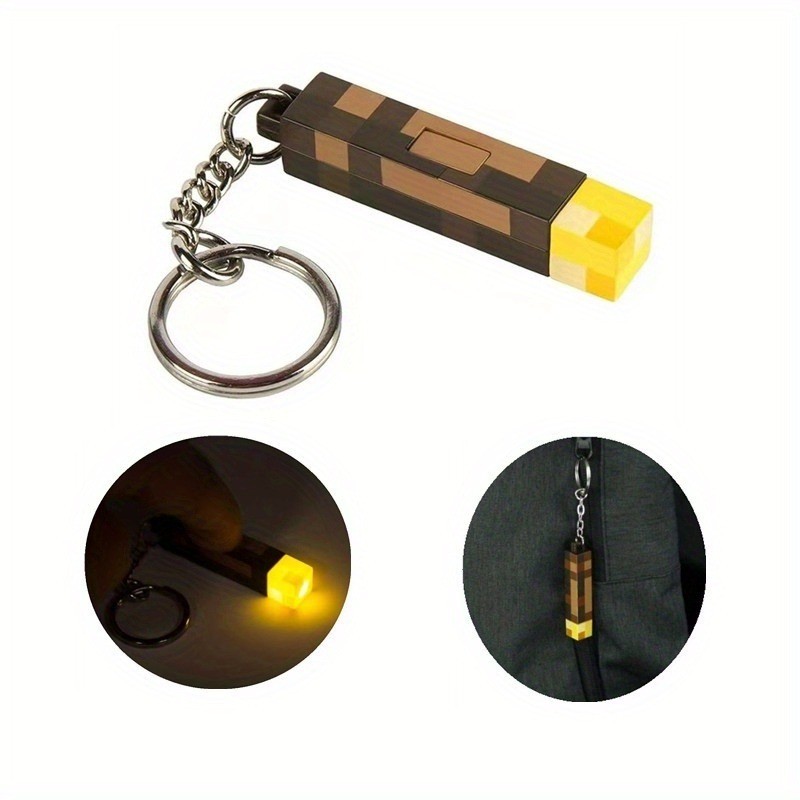 USB Rechargeable Mini Torch Light Gaming Theme Gamer Keychain - Classic ...