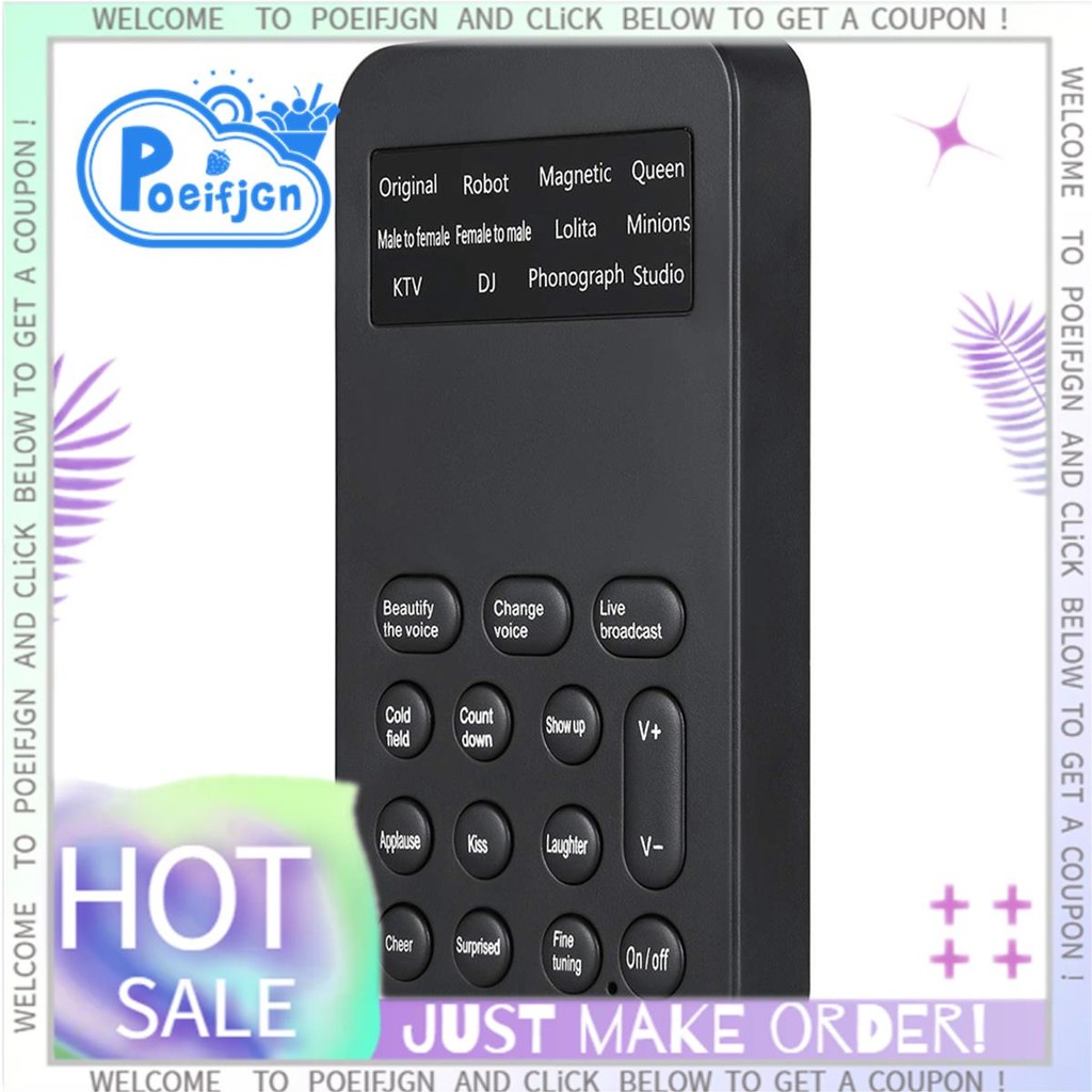 Voice Changer Handheld Microphone Voice Changer with Sound ...