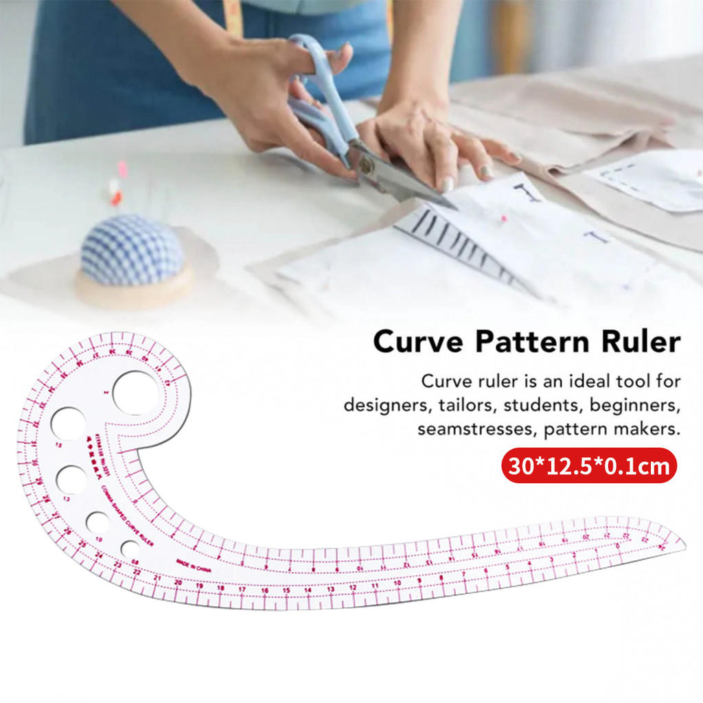 Tailoring Sewing Ruler French Curve Ruler Comma Shaped Clear Ruler ...