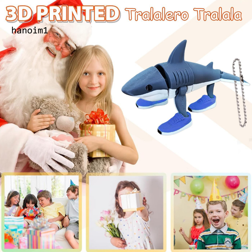 Articulated Shark Figurine Wild Creative Shark Model Adorable 3d ...
