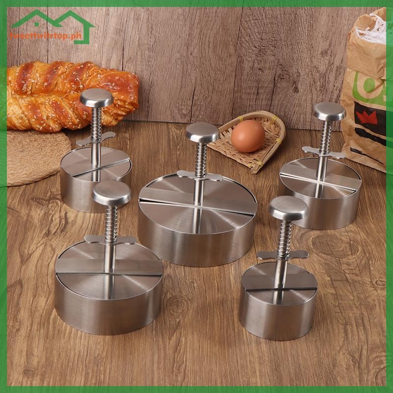 TRTOP 304 Stainless Steel Hamburger Meat Press Burger Patty Maker Mold ...