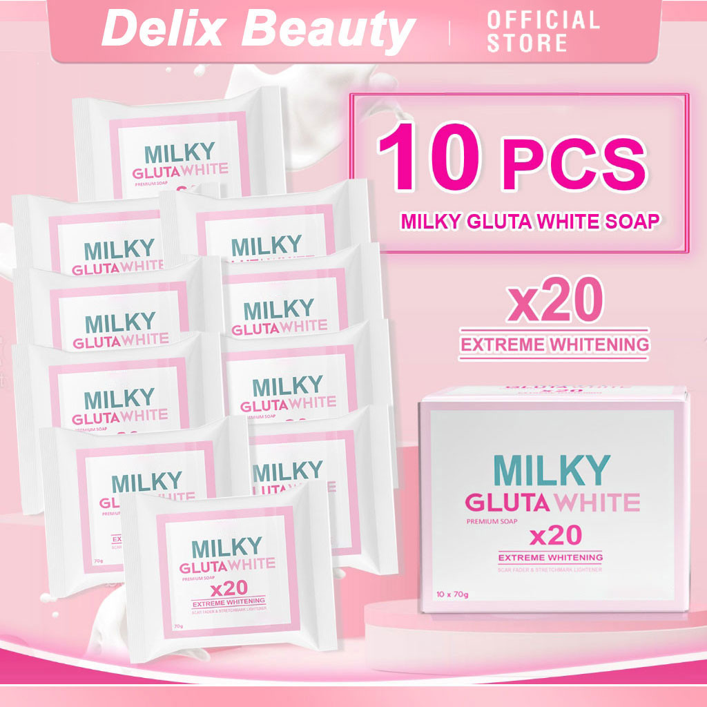 MILKY GLUTA WHITE X20 EXTREME WHITENING & SCAR REMOVER SOAP PEKLAT BY ...