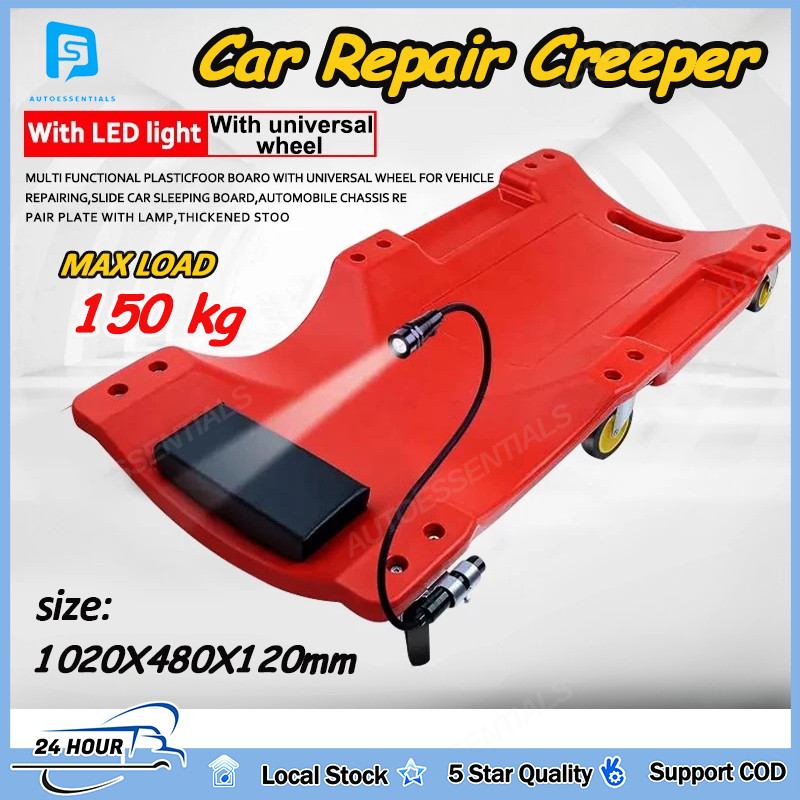 Mechanic Workshop Car Repair Creeper Lying Board 40 Inch with Led ...