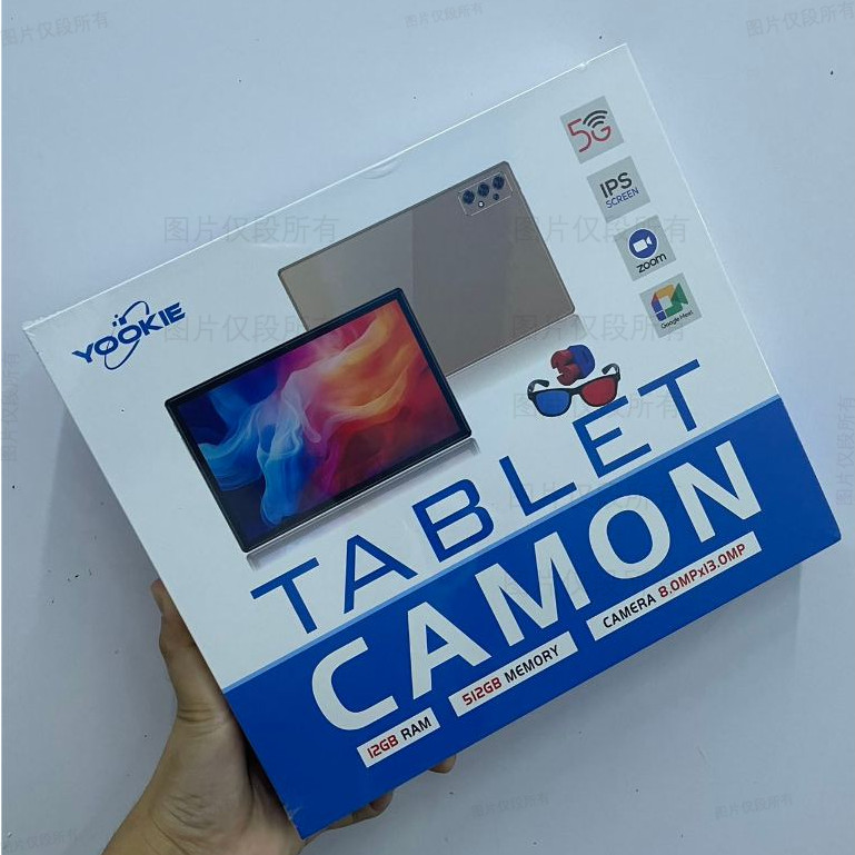 TABLET CAMON 10.1 Inch Dual Sim Card 12GB+512GB 4G/5G Wifi 100% Brand ...