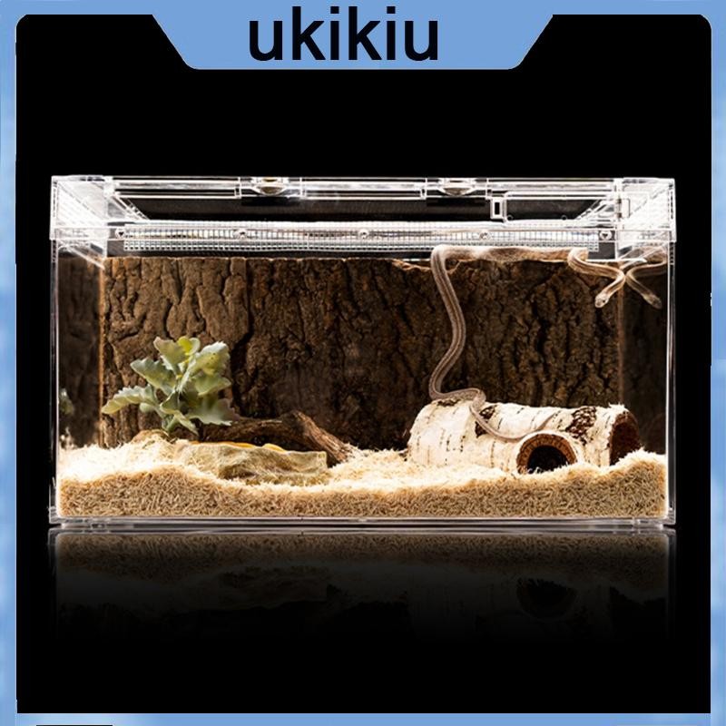 UKI Snake Hide Small Reptile Hideout Caves Artificial Birch Log Reptile ...