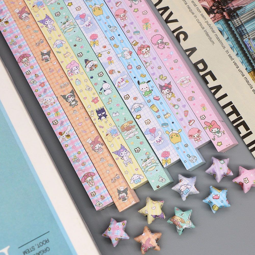 Star Paper Lucky Star Folding Paper Fancy Paper Folding ins Make a Wish ...