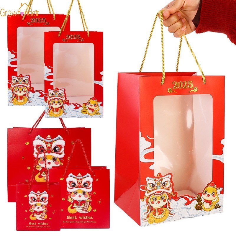 2025 Chinese New Year of Snake Creative Gift Packaging Bag Simple ...