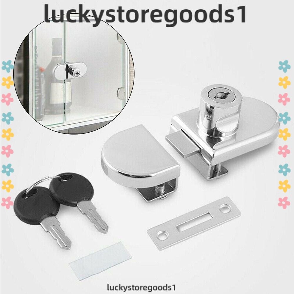 LUCKYSTOREGOODS Glass Door Lock Cabinet Display Lock Double Open ...