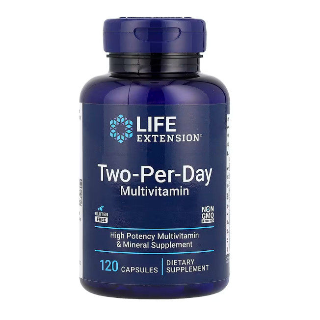Life Extension, Two-Per-Day Multivitamin, V2, 120 Capsules or 120 ...
