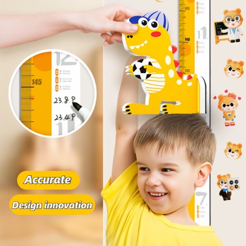 Cartoon Height Measure Wall Sticker Decoration Detachable Wall Decal ...