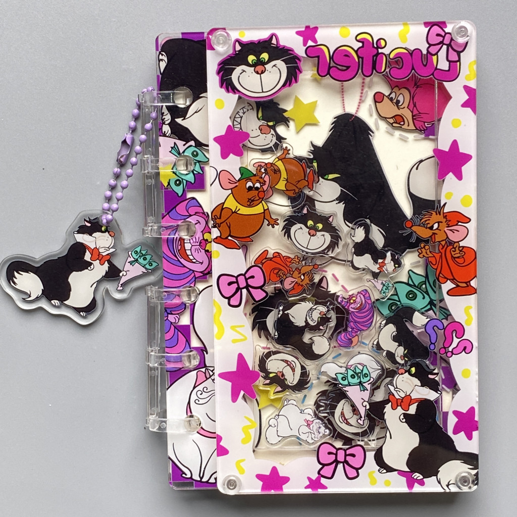 [Shake Book] Lucifer Cat Acrylic Loose-leaf Book Tik Tok Little Red ...