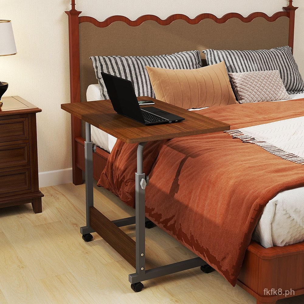 Moving Wheels Simple Computer Bedside Table Adjustable Dining Table ...