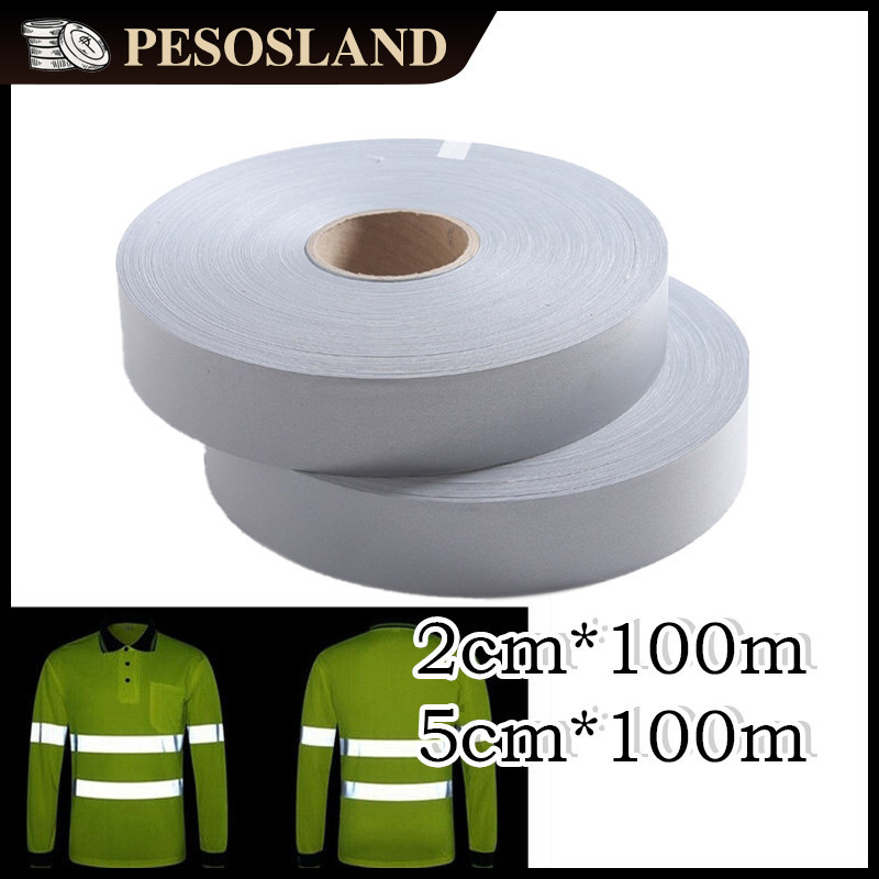 2/5Cm Iron On Reflective Tape Safety Reflector Sticker Reflective Heat ...