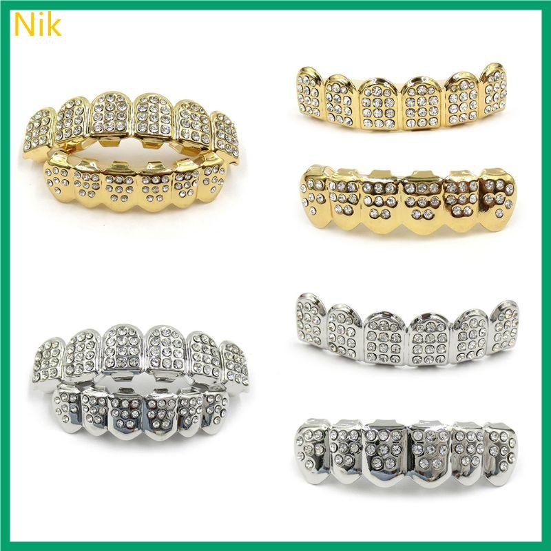 Niki Hip-Hop Rapper Gold Silver Plated Mouth Caps Custom Teeth Top ...