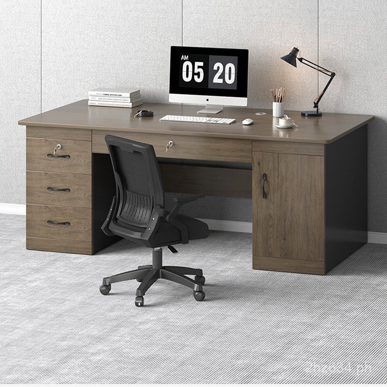 Office Desk Office Office Office Staff Desk and Chair Combination ...