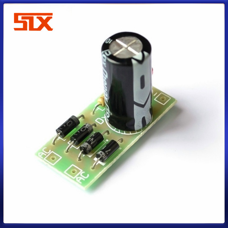 AC to DC power conversion module 1N4007 full bridge rectifier filter ...