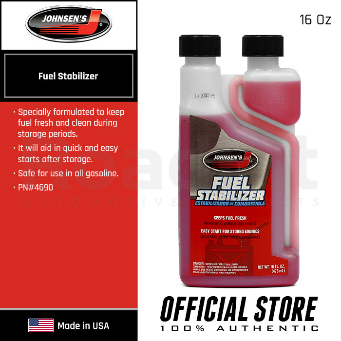 Johnsen's Fuel Stabilizer Car Additive for Gasoline 16oz PN#4690 MC ...