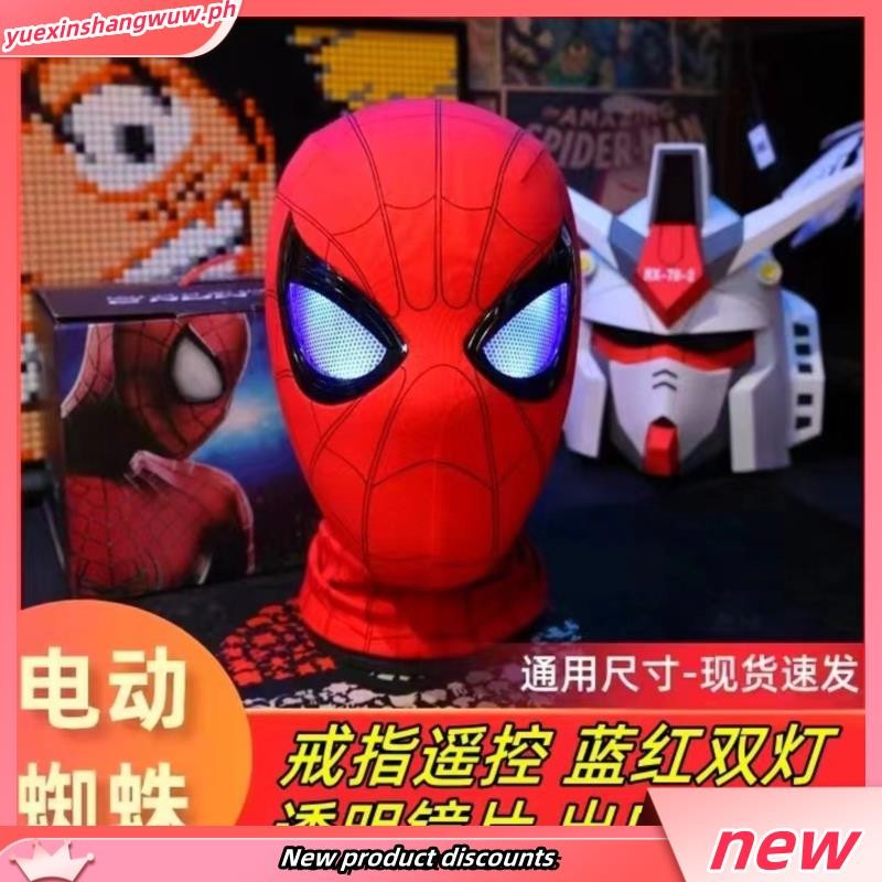 Electric Spider Man Mask Ring Control Blinking Eyes Can Glow Magically ...