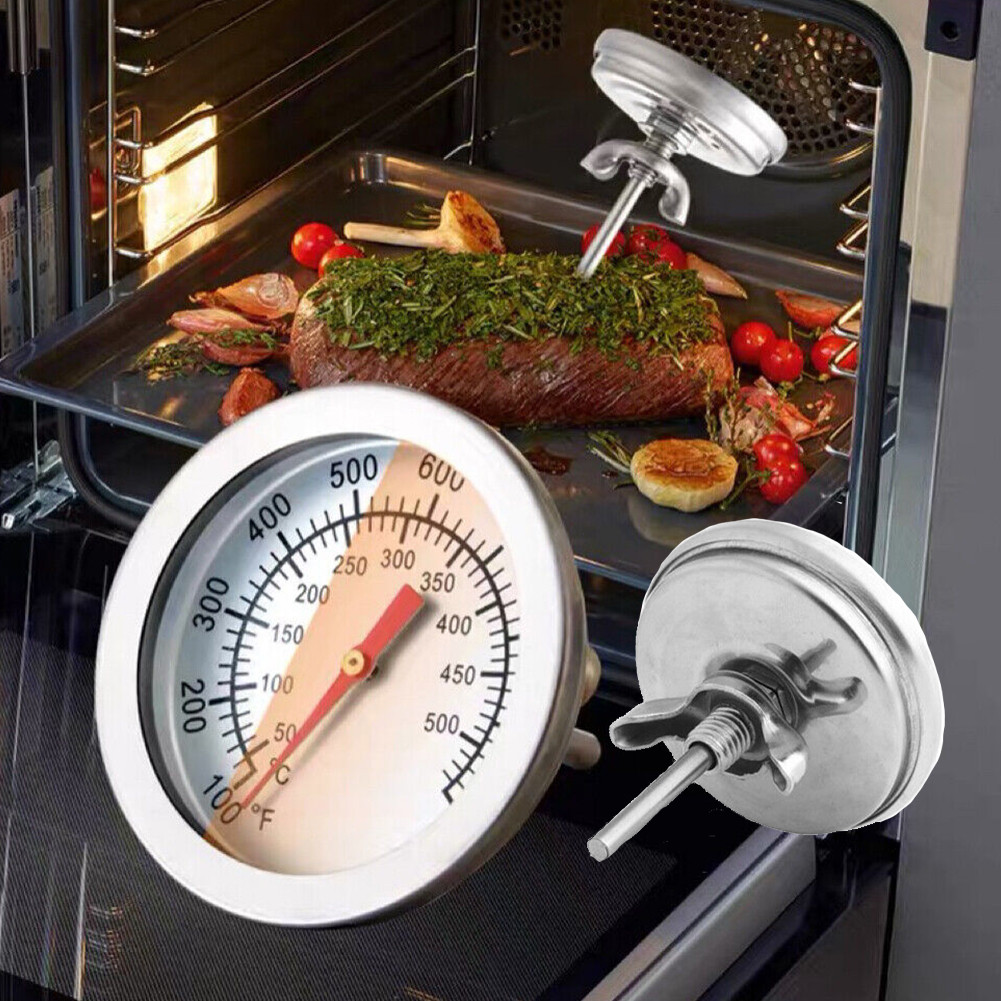 Stainless Steel Oven Thermometer BBQ Smoker Grill Thermometer Oven ...