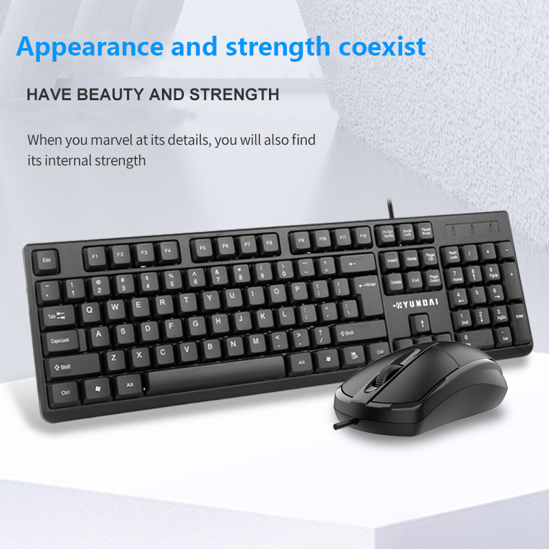 Usb Keyboard And Mouse Set Office Style For PC Laptop Computer | Shopee ...