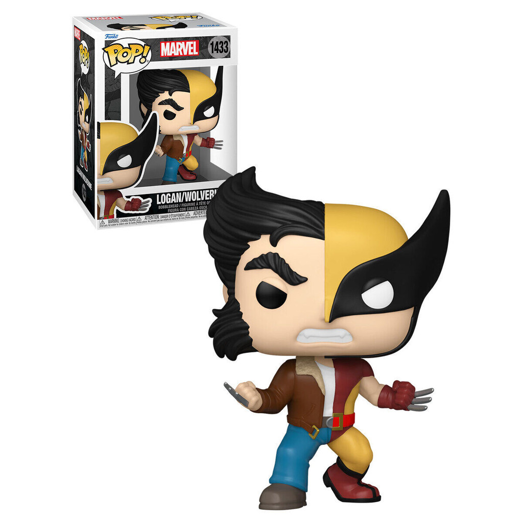 Funko POP! Marvel Comics #1433 Split Logan/Wolverine Vinyl Figure Toy ...