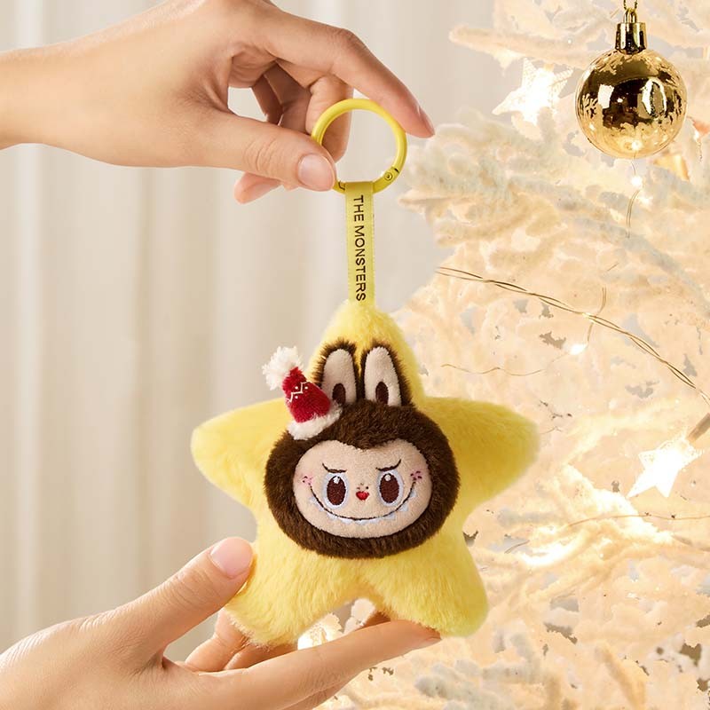 【Genuine】 LABUBU Classic Series Sparkly Plush Pendant Confirmed Figure ...