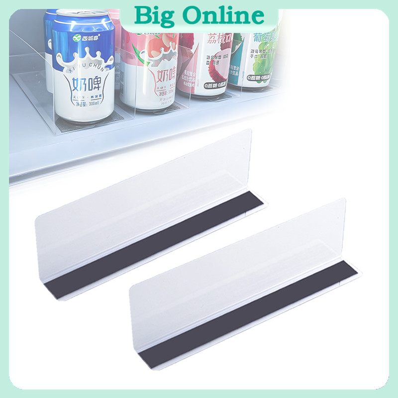 PVC Shelf Dividers With Magnetic Base, Clear Shelf Barrier For ...