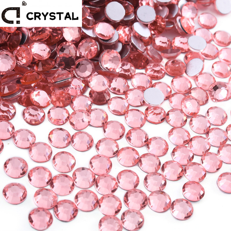 GemStone Peach Pink Non Hotfix Rhinestones Flatback Rhinetsone for ...