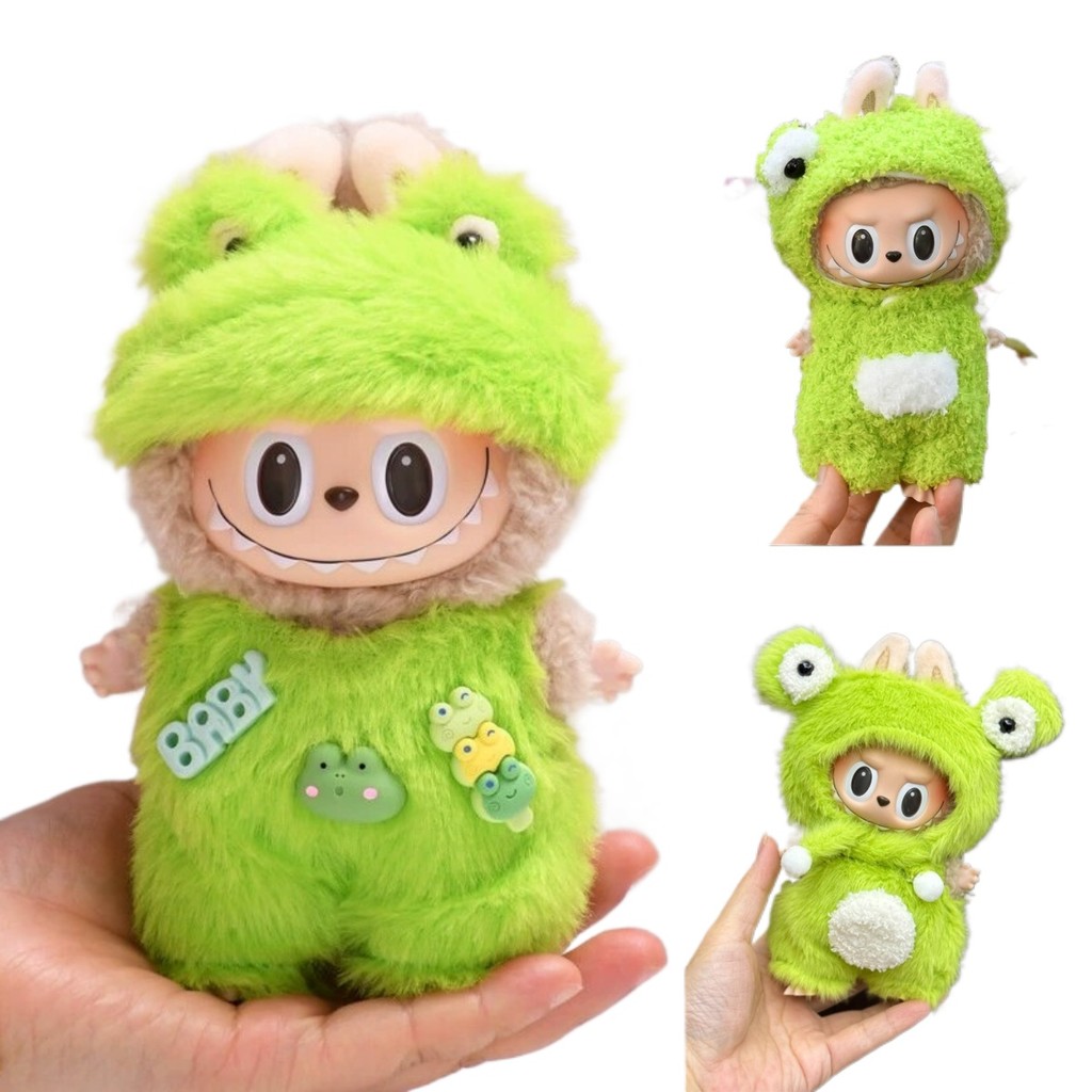 Labubu Clothes Set Frog Style Trendy Outfit for Labubu V1 V2 Korea Kpop ...