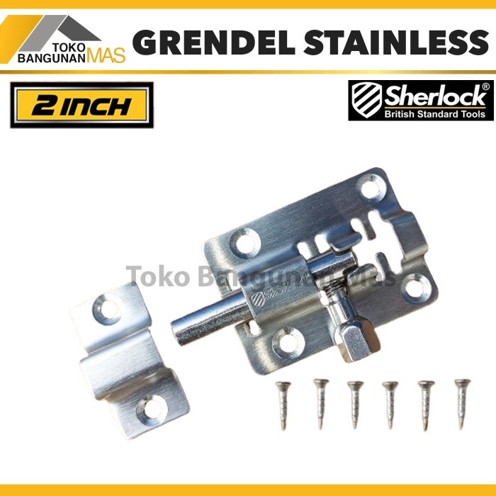 Sherlock 2 Inch Stainless Steel Latch Slot 2 Inch Sherlock Stainless ...
