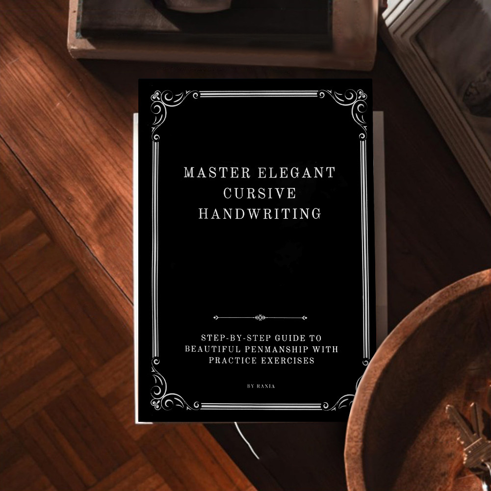 Handwriting Practice Sheets Learn To Write An Elegant Style Of ...