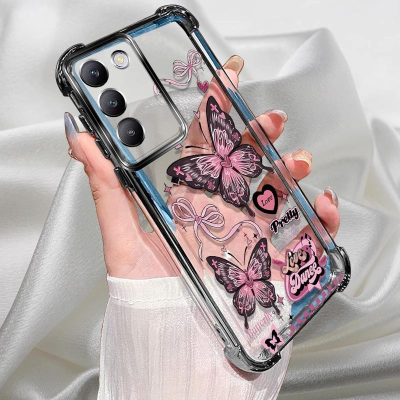 For Vivo Y100 5G Case black plating silicone TPU anti drop Back Cover ...