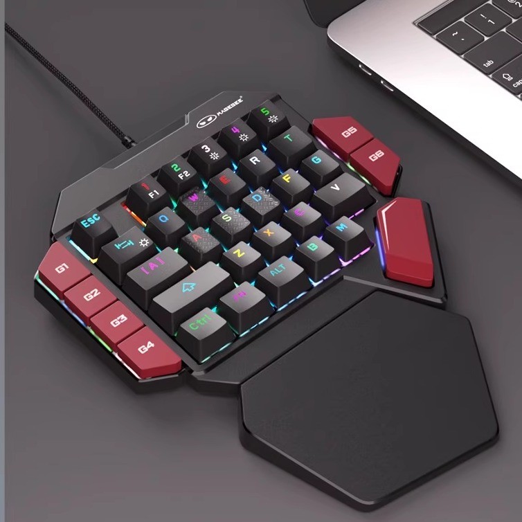 One-Handed Keyboard Mechanical Feel Mobile Game E-Sports Gaming PUBG ...