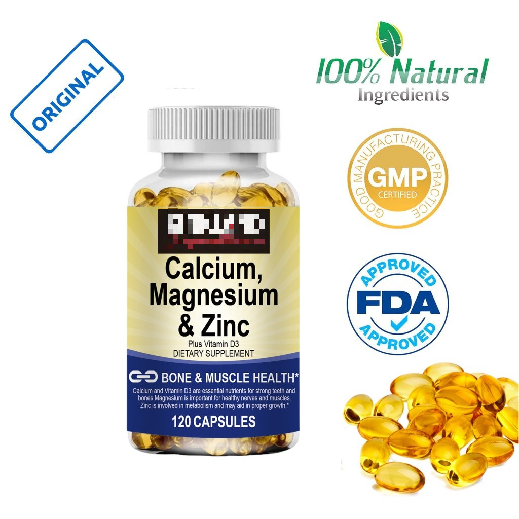Calcium Magnesium Zinc with Vitamin D3 Capsules Promote brain ...