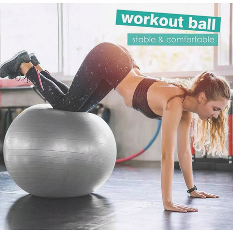Durable and Thick Large Yoga Ball 75 cm Sport Swiss Ball Gymnastic | Shopee Philippines